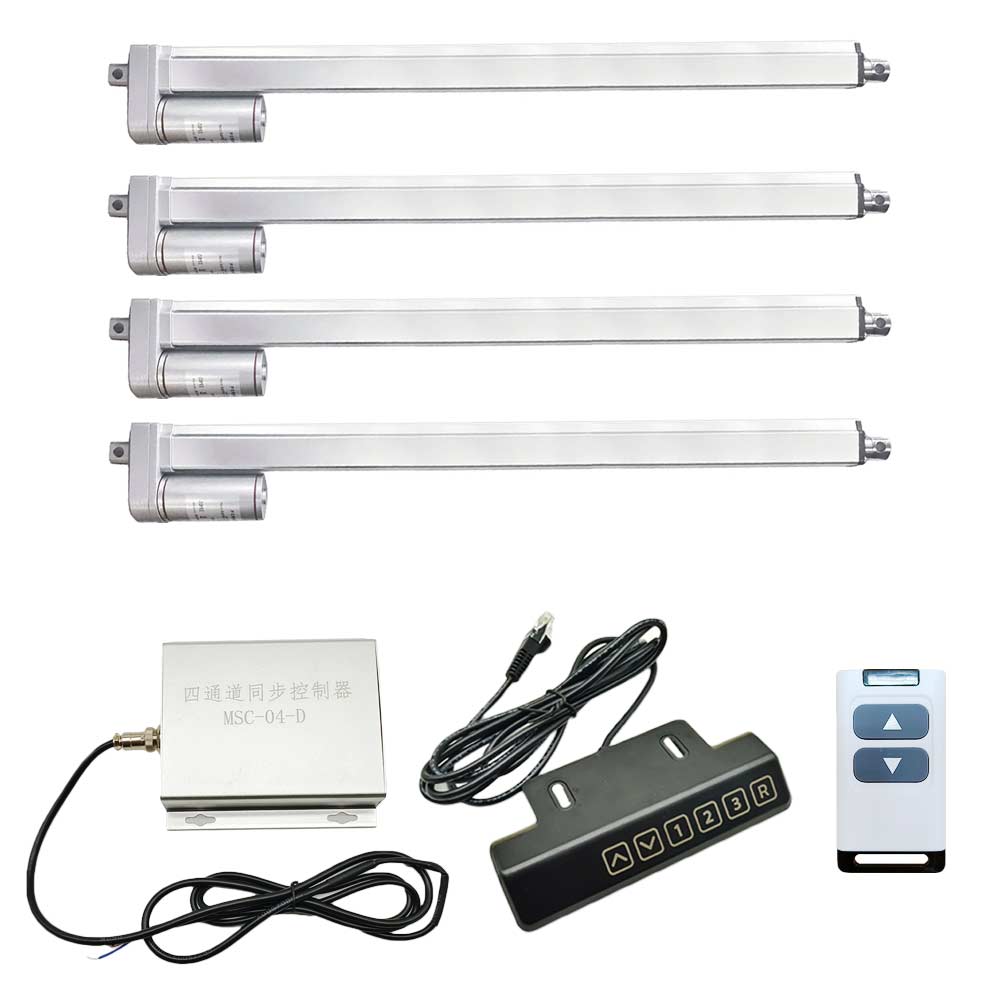 12v 24v 2000n Linear Actuator One Control Four Synchronous Control Kit