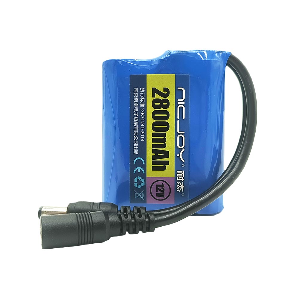 12V 2800mAh Lithium Battery Pack With Rechargeable Function – Electric ...