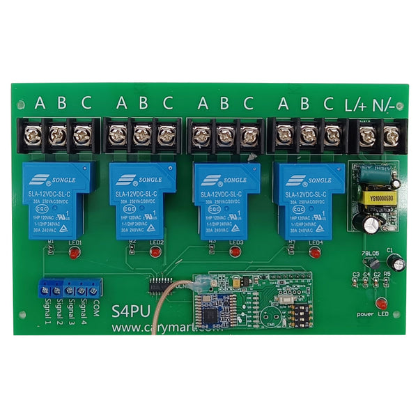 5000M Wireless Remote Control Kit With 4CH 30A High Power Relay Output ...