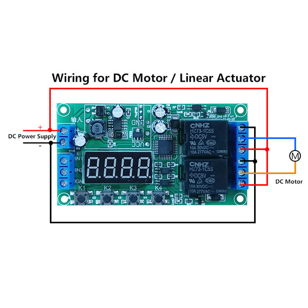 Infinite Loop Delay Module For Linear Actuator Or Motor Electric